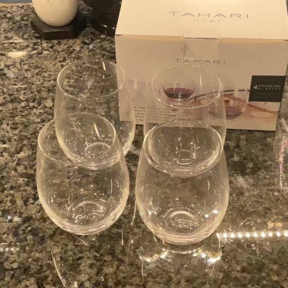 Tahari | Dining | Tahari Home Stemless Wine Glasses | Poshmark